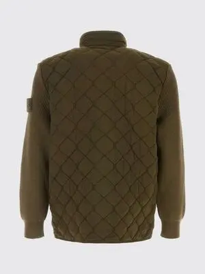 Stone Island Ghost Capsule Collection Quilted Recycled Nylon Jacket With High Collar