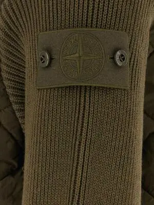 Stone Island Ghost Capsule Collection Quilted Recycled Nylon Jacket With High Collar