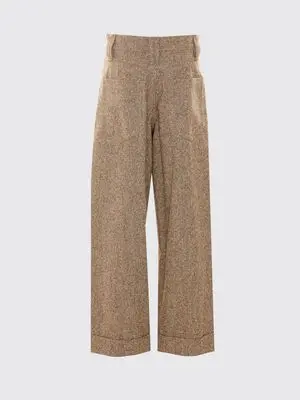 Brunello Cucinelli High-waisted Wide-leg Wool Blend Trousers
