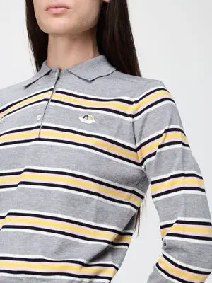Fiorucci Striped Long Sleeve Polo Sweater