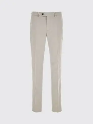 Brunello Cucinelli Slim Fit Pleated Stretch Cotton Chino Trousers