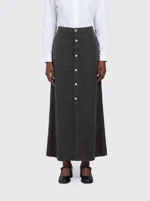 Pinko A-line Midi Skirt With Button Detail
