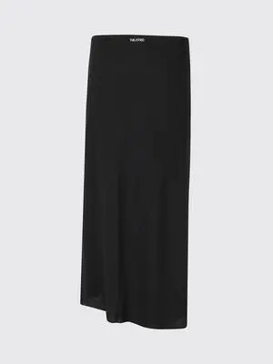 Attico Asymmetrical Ruffle Maxi Skirt