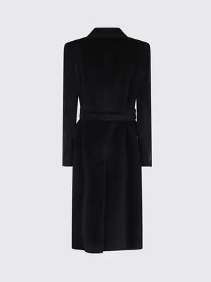 Tagliatore Belted Double-breasted Long Coat In Alpaca And Wool