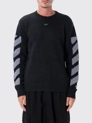 Off-White Diagonal Stripes Wool-blend Crewneck Jumper