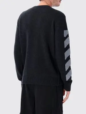 Off-White Diagonal Stripes Wool-blend Crewneck Jumper