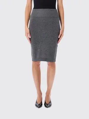 Stella McCartney High-waisted Wool Knit Pencil Mini Skirt - Grey