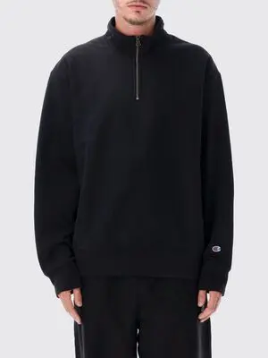 Champion Half-zip Stand Collar Sweatshirt - Black