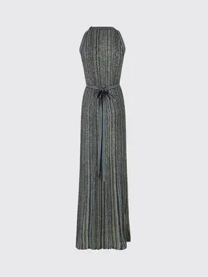 Missoni Striped Lurex Halterneck Long Evening Gown