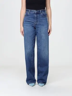 Victoria Beckham High-waisted Wide-leg Jeans In Cotton Denim