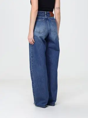 Victoria Beckham High-waisted Wide-leg Jeans In Cotton Denim