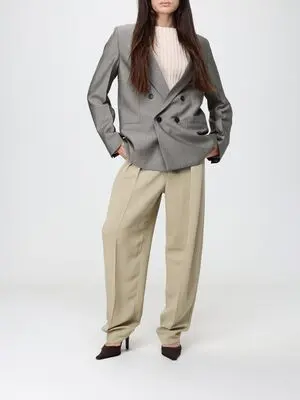 Victoria Beckham Tailored Wide Leg Trousers - Grey