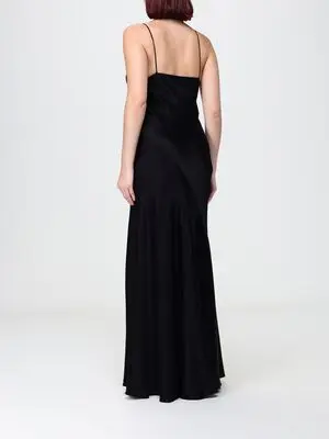 Alberta Ferretti Spaghetti Strap V-neck Maxi Dress