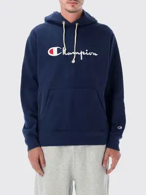 Champion Embroidered Logo Hoodie - Blue
