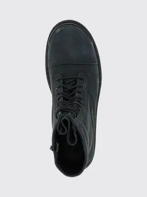 Balenciaga Canvas Lace-up Combat Boots - Black