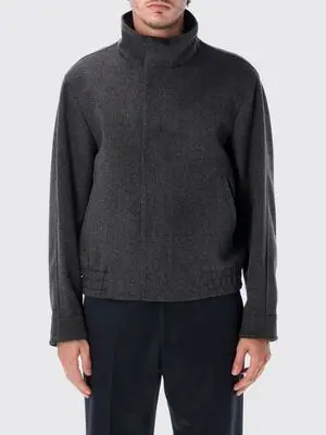 LARDINI Pure Virgin Wool Short Coat With Funnel Neck