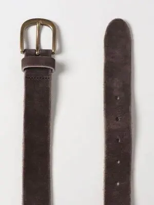 SEBAGO Adjustable Suede Leather Belt - Dark