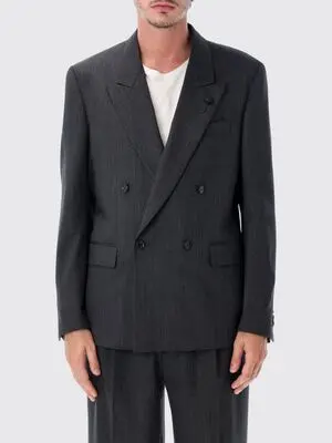 LARDINI Double Breasted Blazer - Grey
