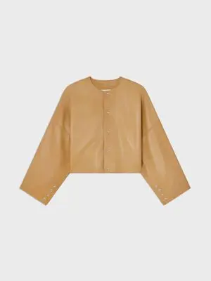 Celine Buttoned Jacket - Camel