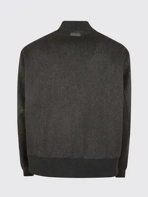 LARDINI Virgin Wool Bomber Jacket - Grey