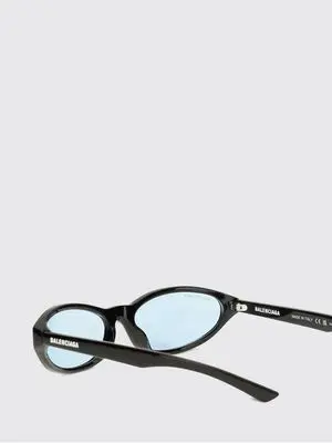 Balenciaga Neo Oval-frame Sunglasses In Recycled Acetate With Logo