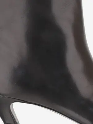 Khaite Arizona Low-heeled Calfskin Ankle Boots