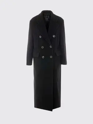 Pinko Double Breasted Coat - Black