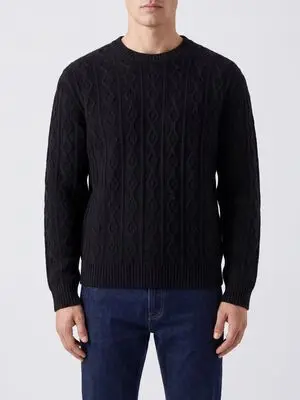 THE ROW Crewneck Pure Cashmere Jumper With Ribbed Trims