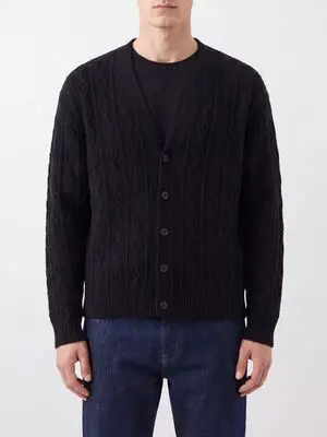 THE ROW V-neck Pure Cashmere Cardigan