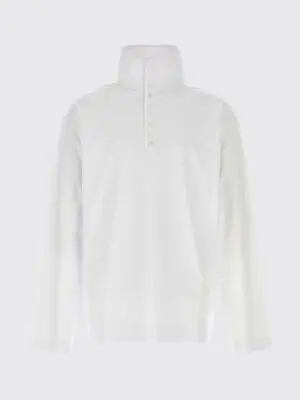 Dries Van Noten High-neck Cotton Shirt With Dropped Shoulders