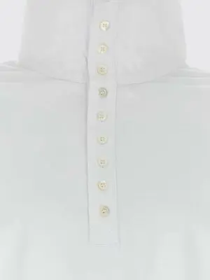 Dries Van Noten High-neck Cotton Shirt With Dropped Shoulders
