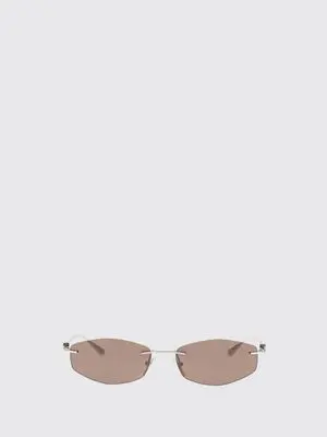 Balenciaga D-frame Nano Rectangular Metal Sunglasses With Tinted Lenses - Grey
