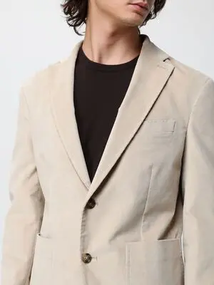 BROOKSFIELD Single-breasted Stretch-cotton Corduroy Blazer With Patch Pockets