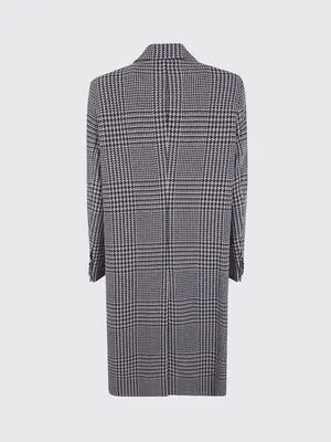 Emporio Armani Double-breasted Checked Overcoat