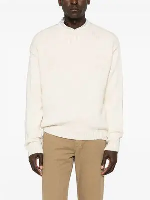 A.p.c. Ribbed Knit Crewneck Sweater