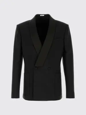 Alexander McQueen Wool Double-breasted Tuxedo Blazer With Satin Shawl Collar