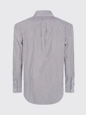 Polo Ralph Lauren Slim Fit Striped Stretch-cotton Shirt With Pony Logo - White