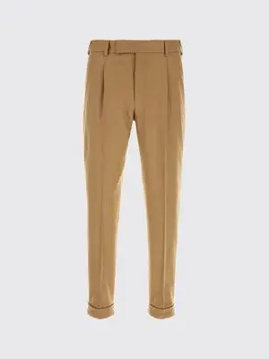 PT TORINO Slim Fit Tailored Trousers - Camel