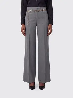 Liu Jo Lyocell Palazzo Trousers With Jewelled Belt