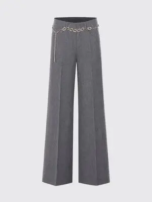 Liu Jo Lyocell Palazzo Trousers With Jewelled Belt