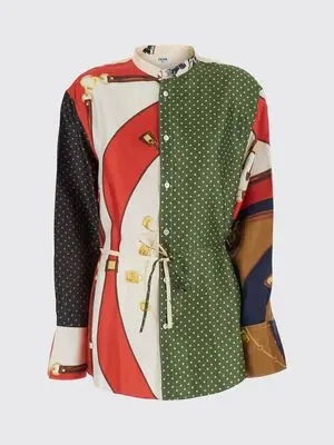 Celine Printed Shirt With Belt