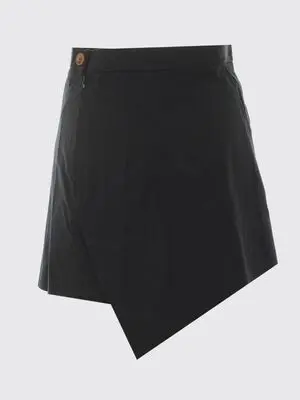 VIVIENNE WESTWOOD High-waisted Asymmetrical Cotton Mini Skirt