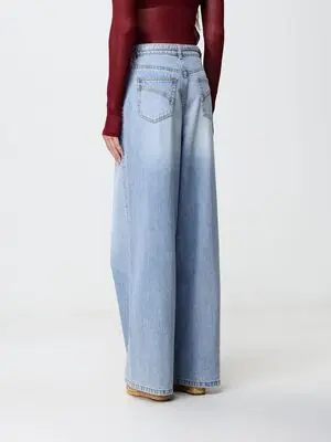 Zimmermann Indra High-waisted Wide-leg Belted Denim Jeans