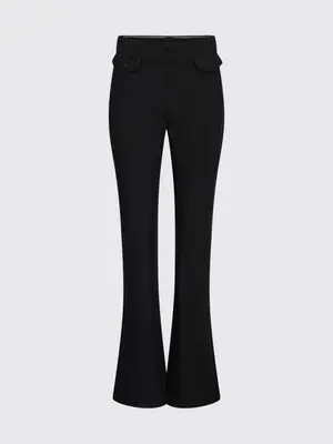 ROTATE BY BIRGER CHRISTENSEN High-waisted Flared Trousers In Recycled Technical Fabric
