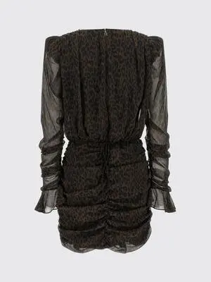 ROTATE BY BIRGER CHRISTENSEN Leopard Print Mini Dress - Brown