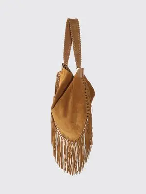 Isabel Marant Étoile Suede Shoulder Bag With Fringe - Brown
