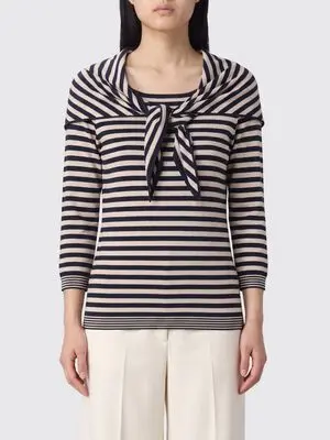 Max Mara Knotted Shawl Sweater - Grey