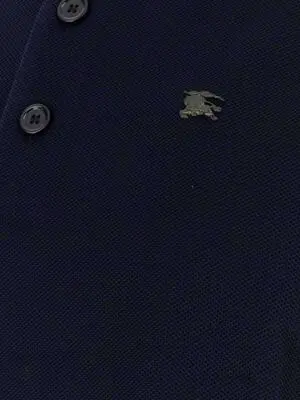 Burberry Polo Shirt In Cotton Piqué With Embroidered Ekd Logo