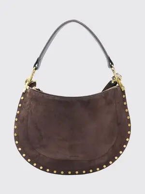 Isabel Marant Étoile Studded Suede Shoulder Bag - Coffee