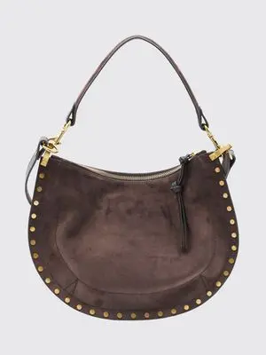 Isabel Marant Étoile Studded Suede Shoulder Bag - Coffee